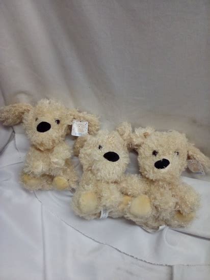 Set Of 3 Soft Dogs About 7 In Tall Online Auctions Proxibid