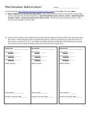 Build An Atom With Phet Simulator Learn How To Draw Label And Course Hero