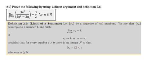 Solved Зn Prove the following by using a direct Chegg