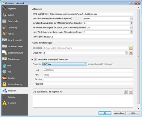 Qgis Normal Proxy Settings Block Osm Tools Plugin Geographic
