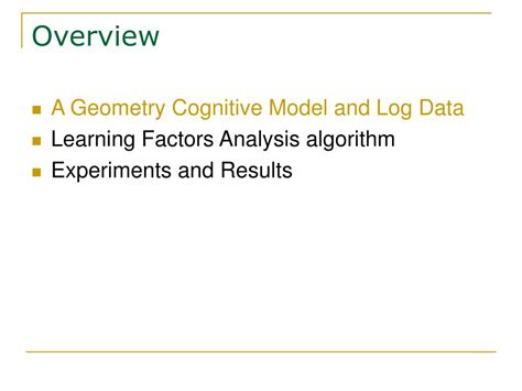 Ppt Learning Factors Analysis A General Method For Cognitive Model Evaluation And