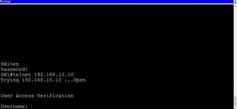 Configuring Telnet SSH On Switch SAWAF