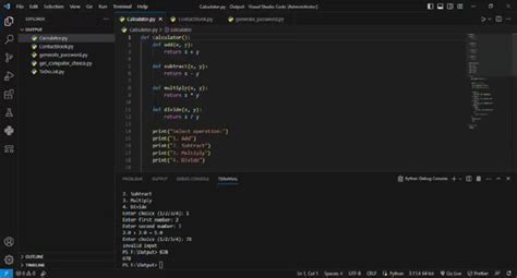 Sri Dharsan K On Linkedin Codsoft Task 1 Calculator Using Python