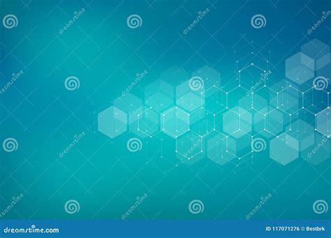 Molecular Structure Background Abstract Background With Molecule Dna Geometric Shape With