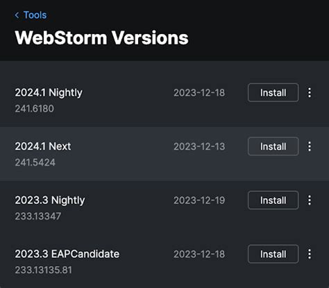 try the future typescript engine with the webstorm next program the