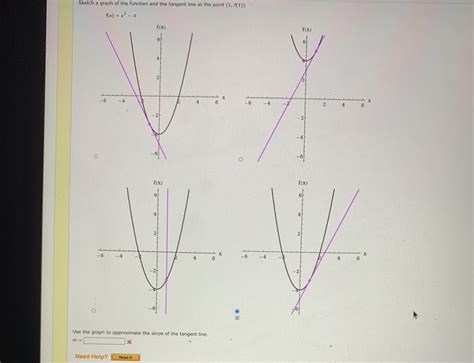 Sketch A Graph Of The Function And The Tangent Line At The Point 1 1 R Precalculus