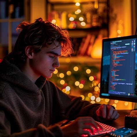 Free Focused Coding Session Photo Coding Programmer Computer