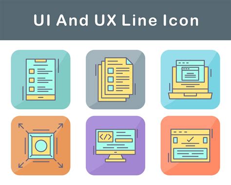 Ui And Ux Vector Icon Set Vector Art At Vecteezy