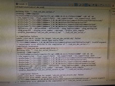 CCS TMS320F28379D Compile Error Using Usb Example C2000