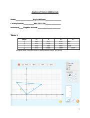 Vector Addition Lab Online Pdf Analysis Of Vector Addition Lab Name