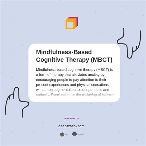 Mindfulness Based Cognitive Therapy Mbct Deepstash