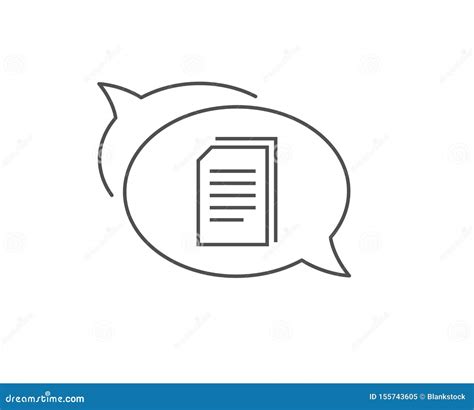 Copy Documents Line Icon File Sign Vector Stock Vector Illustration Of Concept Business