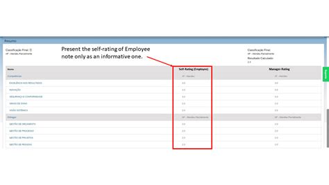 Self Rating In The Summary Section Sap Community