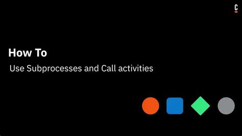 Tutorial How To Use Bpmn Subprocesses And Call Activities In A Process