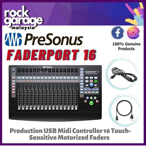 Presonus Faderport 16 Production Usb Midi Controller 16 Touch Sensitive