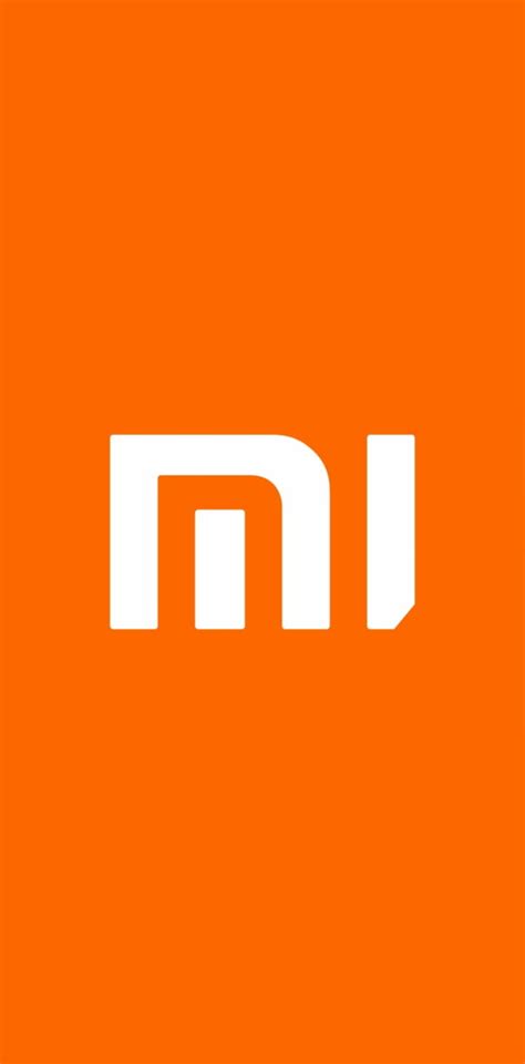 Vibrant Orange Xiaomi Logo Hd Phone Wallpaper Background Free