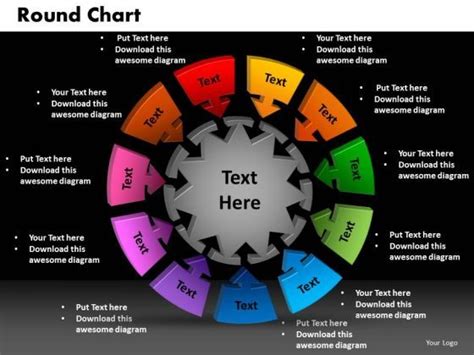 PowerPoint Template Round Chart Finance Ppt Slide Designs
