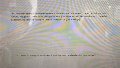 Solved Phylogenetic Tree Manipulation Exercise Learning