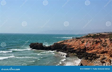 Taghazout Beach Stock Image Image Of Stone Rocks Ocean 61508687