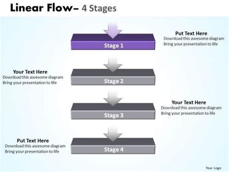 Flow Ppt Linear Flow Power Point Stages Business Plan PowerPoint Design