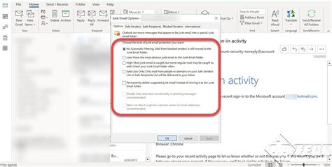 How To Minimize Spam In Microsoft Outlook 2019 Business Solutions Higher Profits Improved ROI