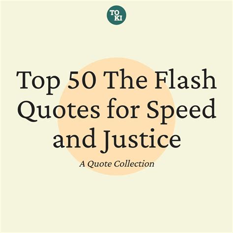 Best The Flash Quotes On Speed And Justice Top 50