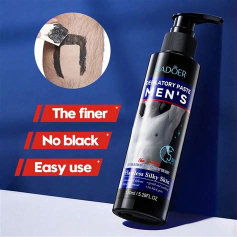 Mens Smooth Hair Removal Cream Non Irritating Underarm Body Hair