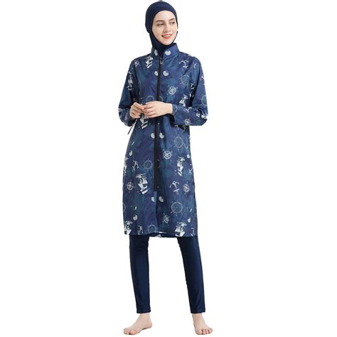 Muslim Swimwear Women Modesty Burkinis Sets 3 Piec Grandado