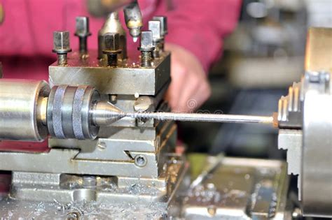 Turning Lathe In Action Stock Photo Image Of Metal Heavy 15071680