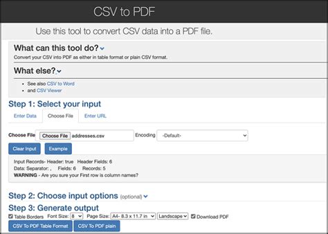 Kostenlos Csv Dateien In Pdf Dokumente Konvertieren Windowsmac