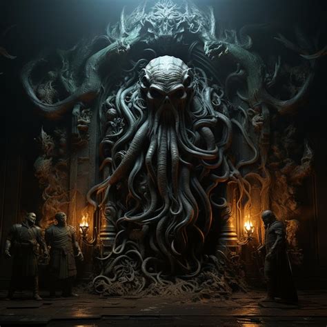 Premium Photo Cthulhus Wooden Door