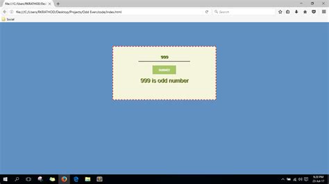 Html Css And Js Program To Odd Even Calcuator Kashipara