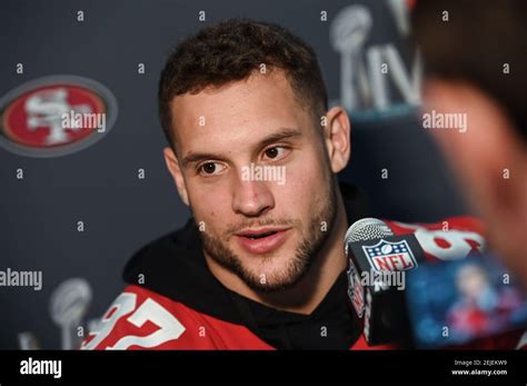 San Francisco 49ers 97 Defensive End Nick Bosa During The Super Bowl