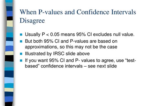 Ppt Understanding P Values And Confidence Intervals Powerpoint Presentation Id397553