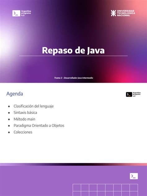 Clase 1 Repaso De Java Pdf Java Lenguaje De Programación