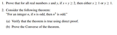 Solved Prove That For All Real Numbers X And Y If X Y Chegg Com