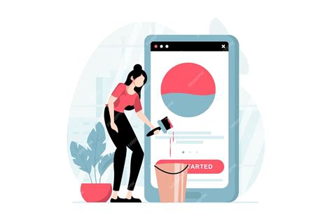 Premium Vector Ui And Ux Design Concept With People Scene In Flat