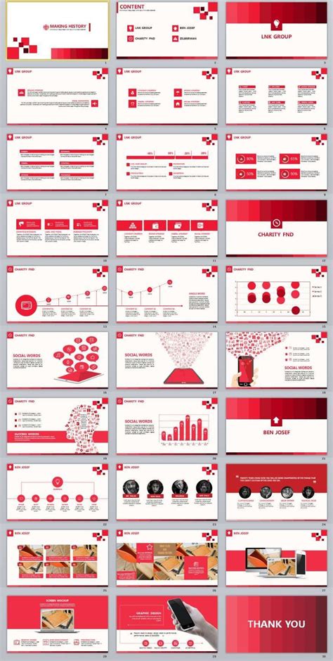 Simple Red Powerpoint Template Download Template Power Point 2020 94d Artofit