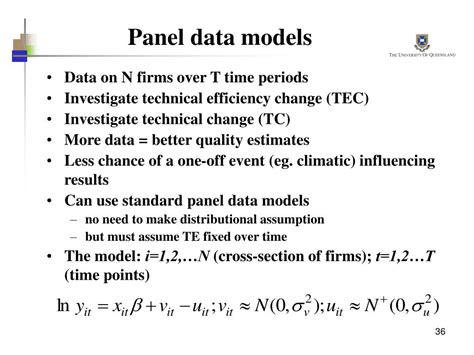 Ppt Efficiency And Productivity Measurement Stochastic Frontier Analysis Powerpoint