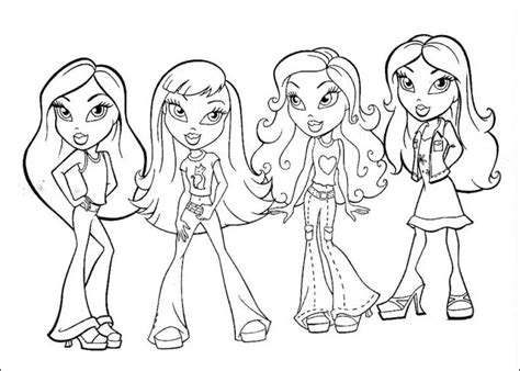 Cloe Bratz Colouring Pages