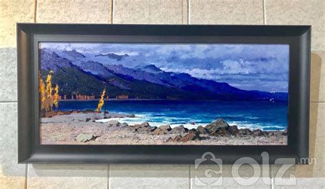 Хөвсгөл нуур амьд байгаль мэт Зураач Ч Болор Он 2017 Хэмжээ 120 60 Huvsgul Nuur Amid Baigali