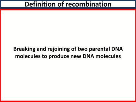 Recombination Final Ppt