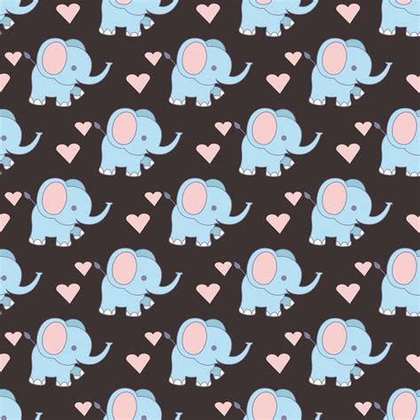 Elephant Companions Seamless Pattern Design 45902046 Vector Art At Vecteezy