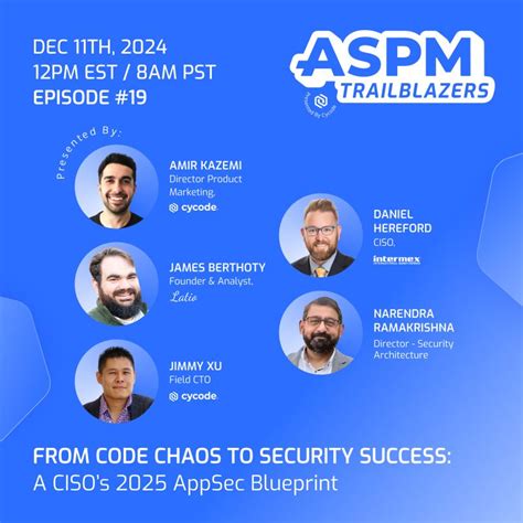 Appsec Cybersecurity Infosec Ciso Devsecops Generativeai Aspm