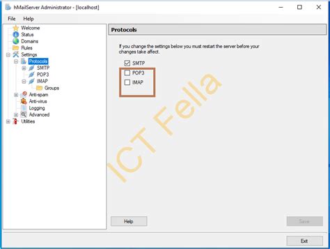 How To Configure Smtp Relay On Hmailserver Iis Mmc Error Ict Fella