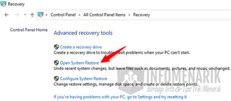 Cara Restore Windows 7 8 Dan 10 Ke Tanggal Sebelumnya Info Menarik