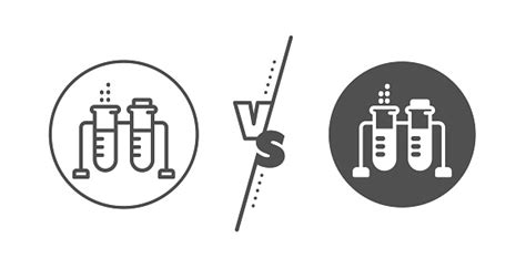화학 비커 라인 아이콘입니다 실험실 플라스크 기호입니다 분석 벡터 건강관리와 의술에 대한 스톡 벡터 아트 및 기타 이미지