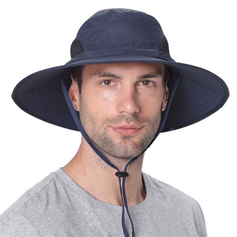 Classic Wide Brim Sun Hat For Men And Women Waterproof Upf50 Material