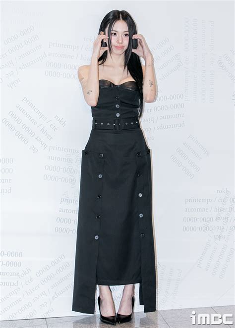 [포토] 트와이스 채영 블랙 요정