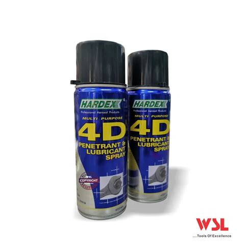 Hardex Hd440 4d Penetrant And Lubricant Spray 400ml Hd440 Anti Rust